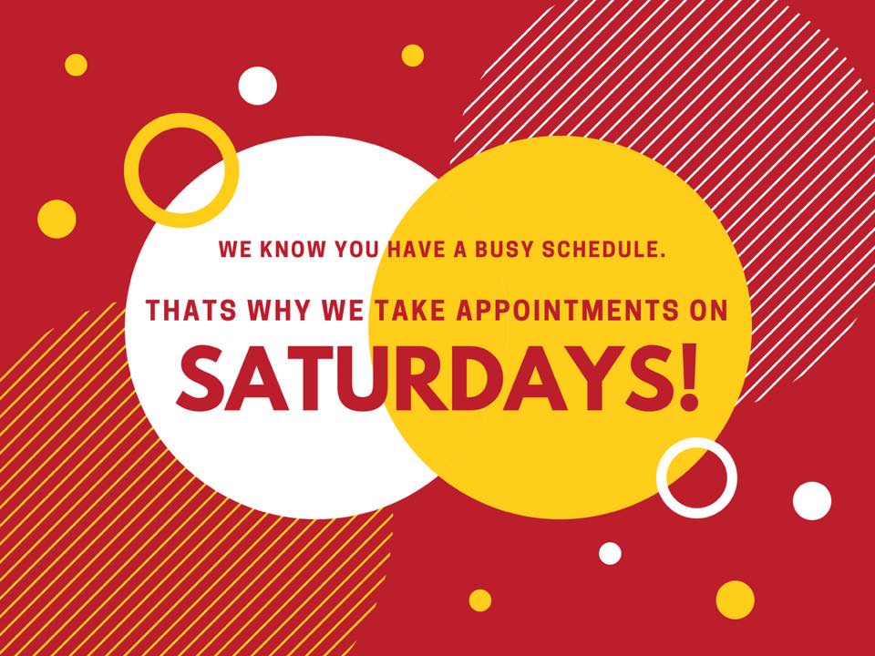 Saturday Appointments! | Tamas EyeCare